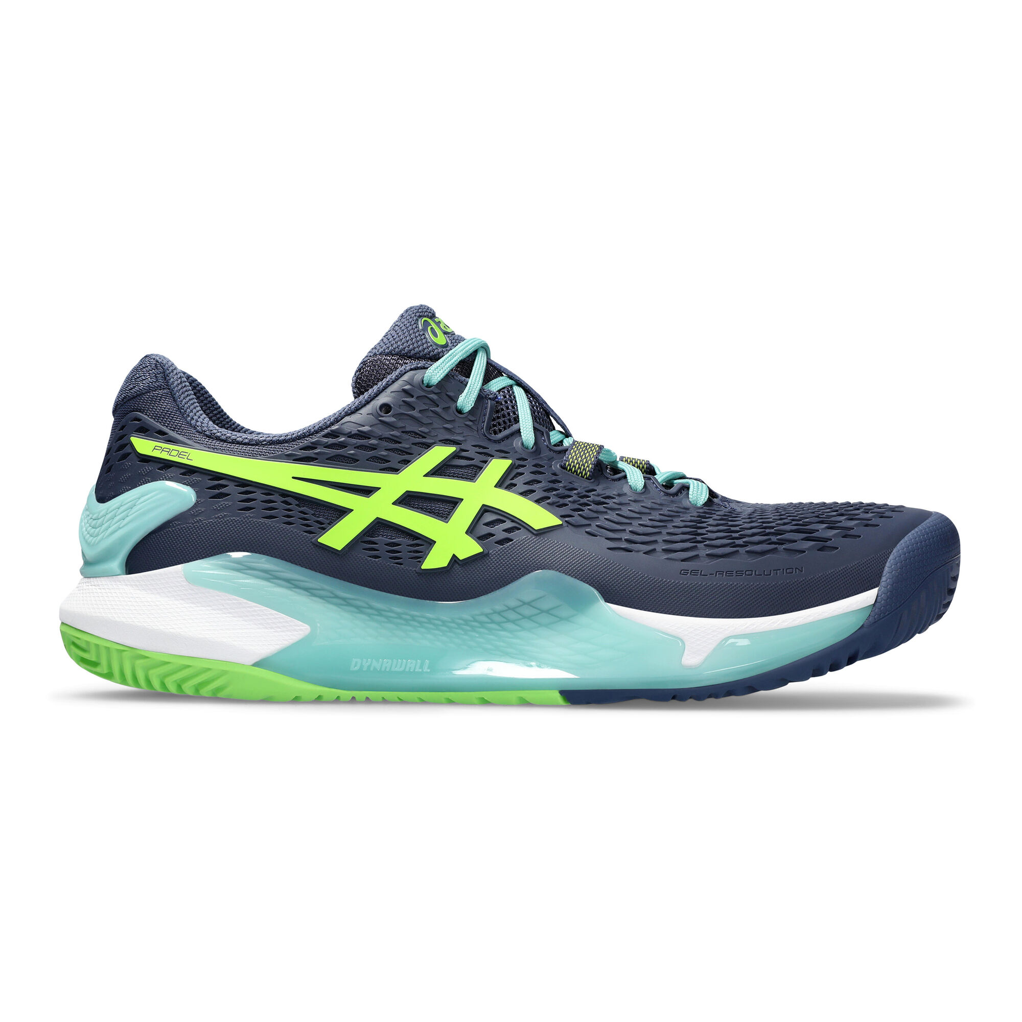 ASICS Gel-Resolution 9 Padel Shoe Men Dark Blue, Turquoise | Tennis-Point