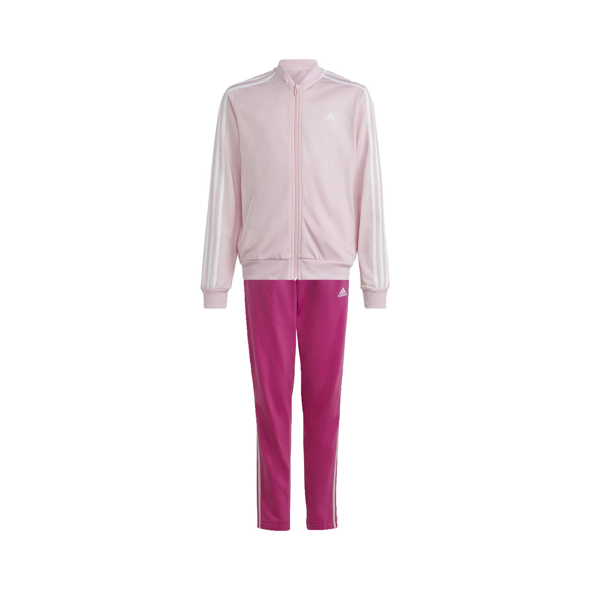 Buy Adidas 3 Stripes Tracksuit Girls Pink Pink Online Padel Point Com