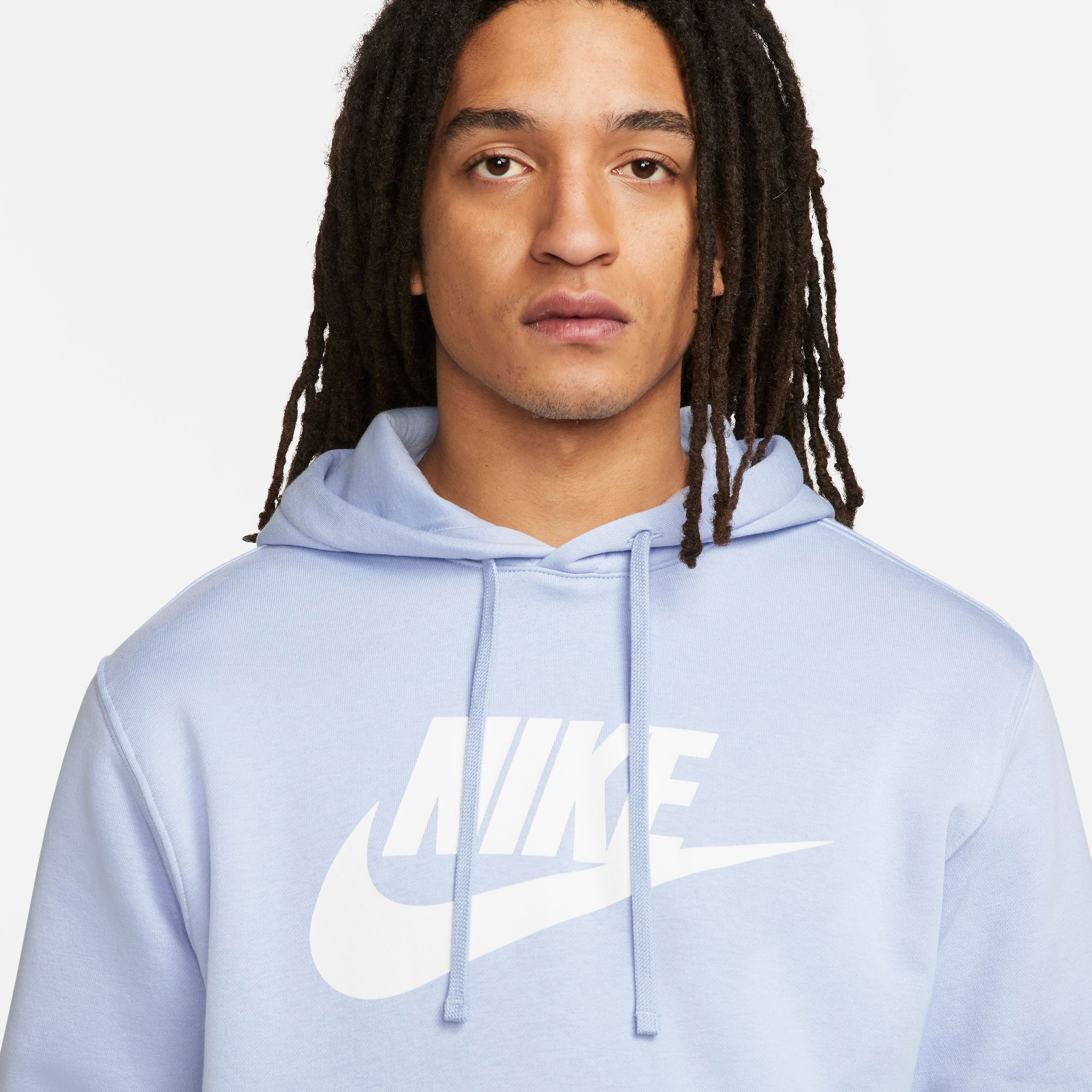 nike hoodies men light blue
