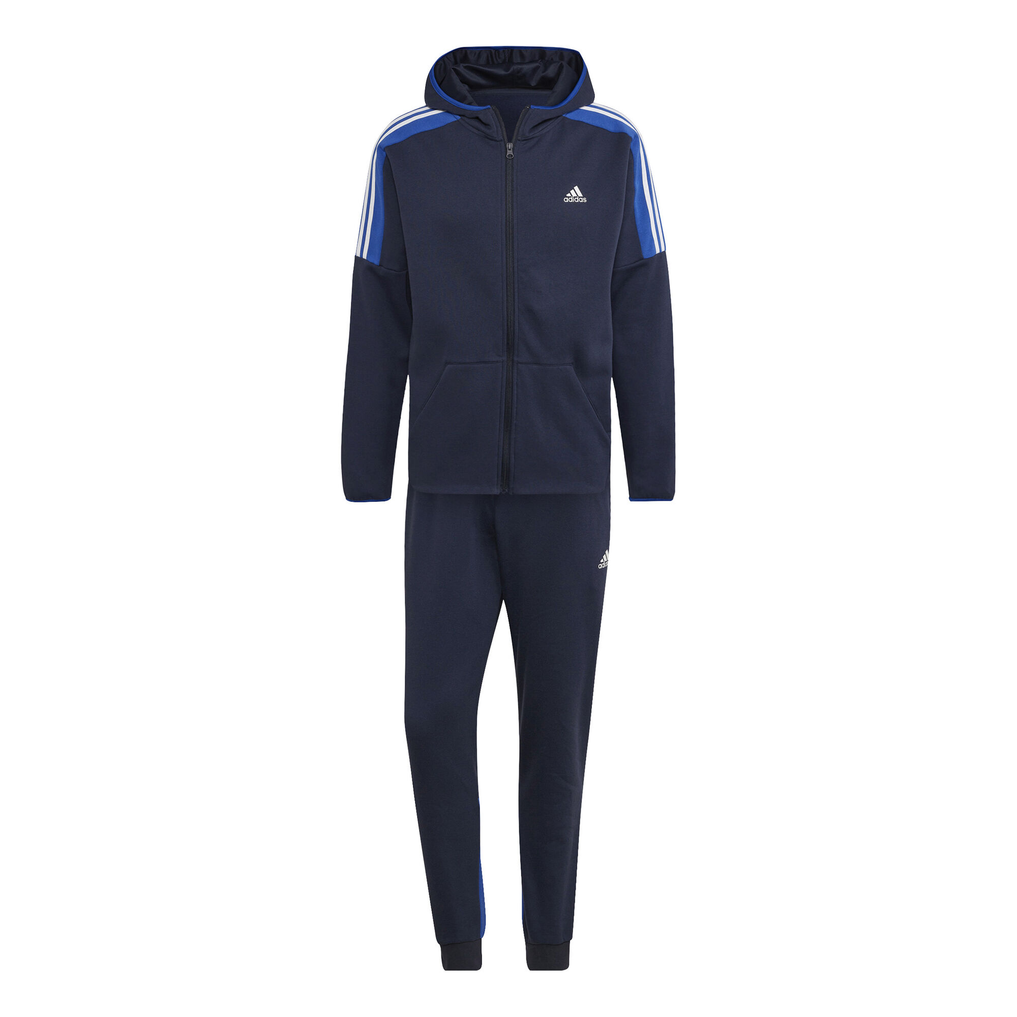 Adidas Fleece Color Block Tracksuit Men Blue Online Padel Point